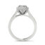 4 Carat Round Diamond & Double Edge Halo Bright Cut Pave Ring - Raven ...